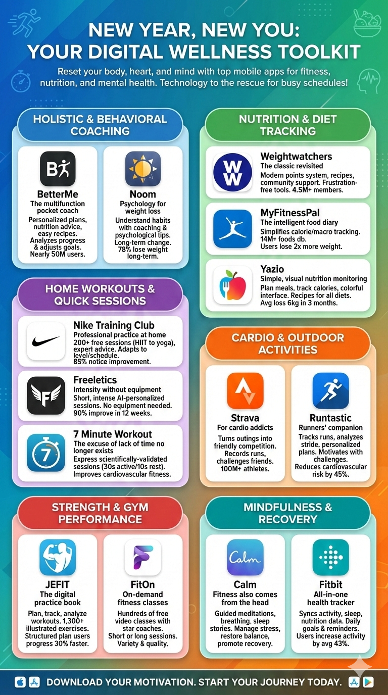 New year, new you: wellness apps that generate a sound body, heart, and ...
